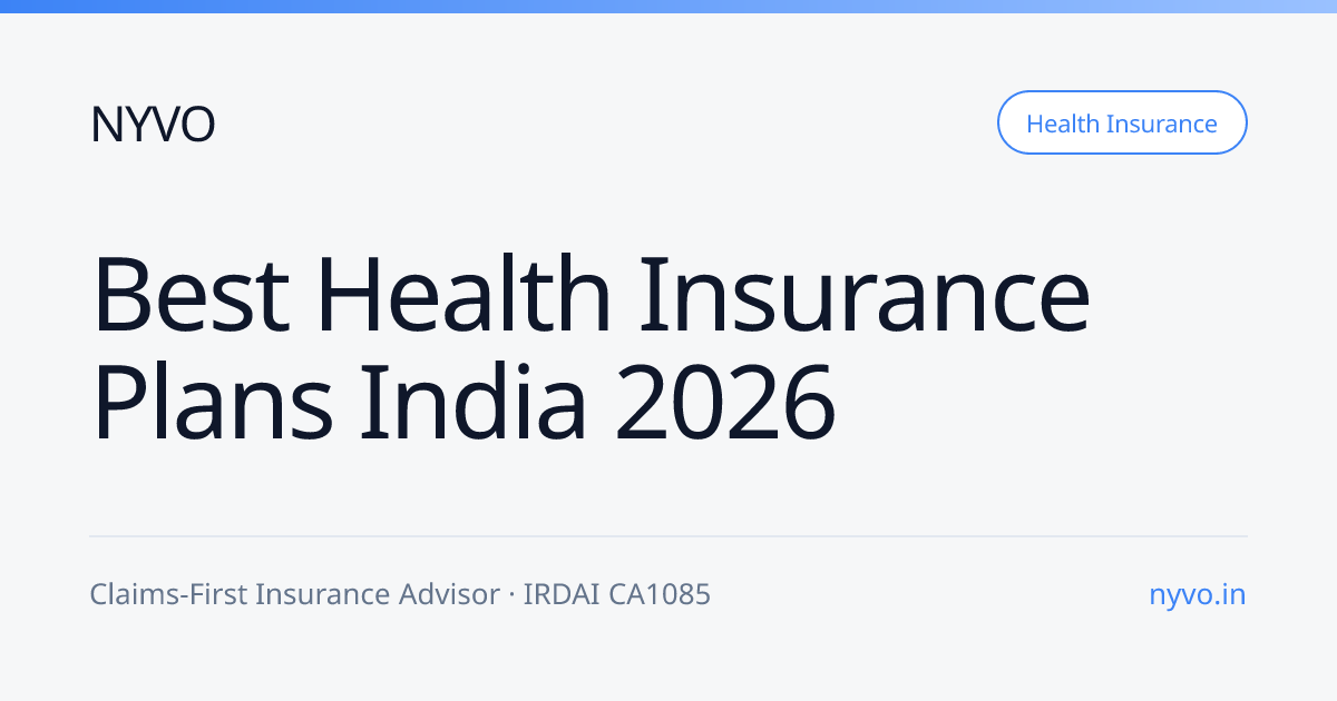 Best Health Insurance Plans India 2026 | NYVO